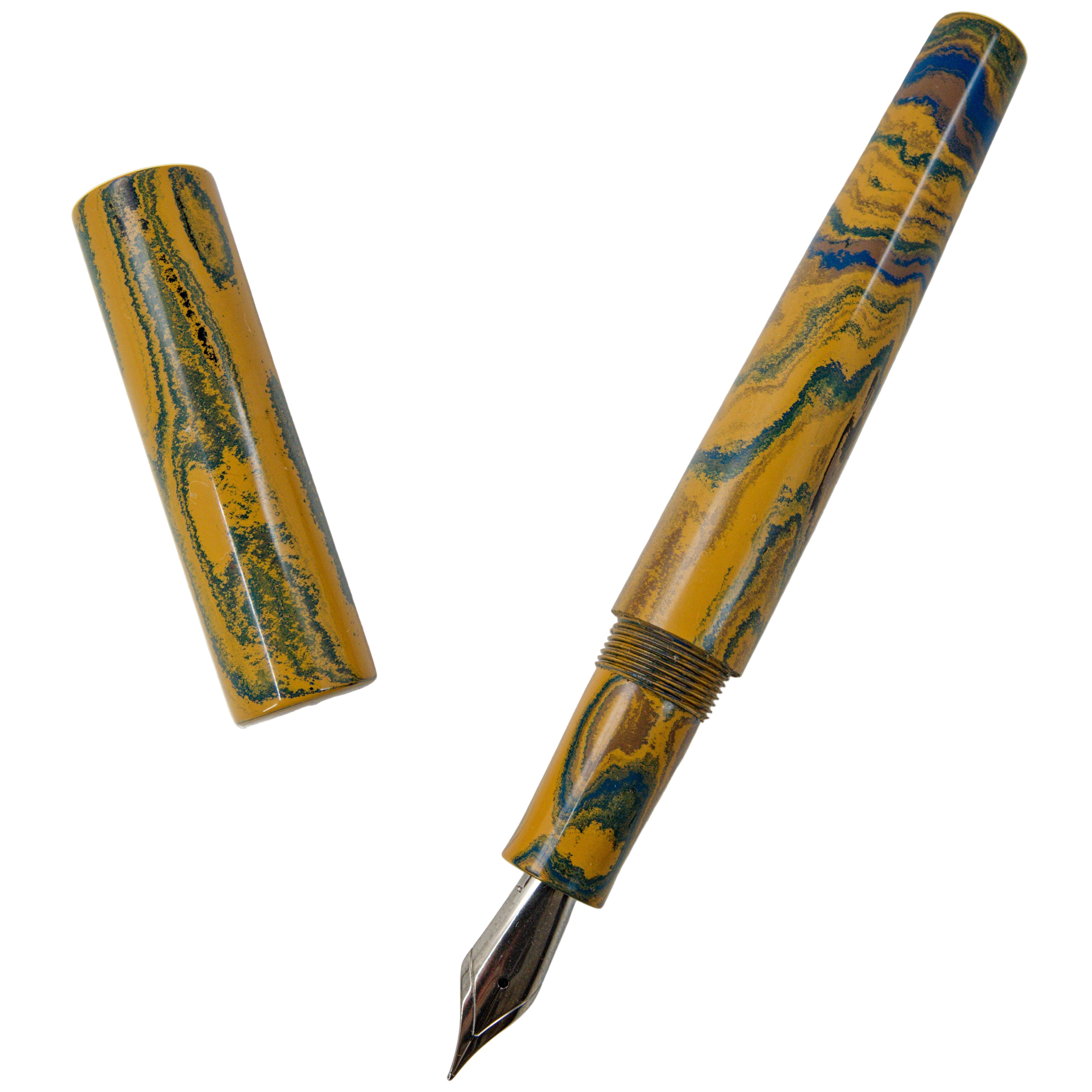 Premium Ebonite Fountain Pen - SEM Limited Edition M Orange ...