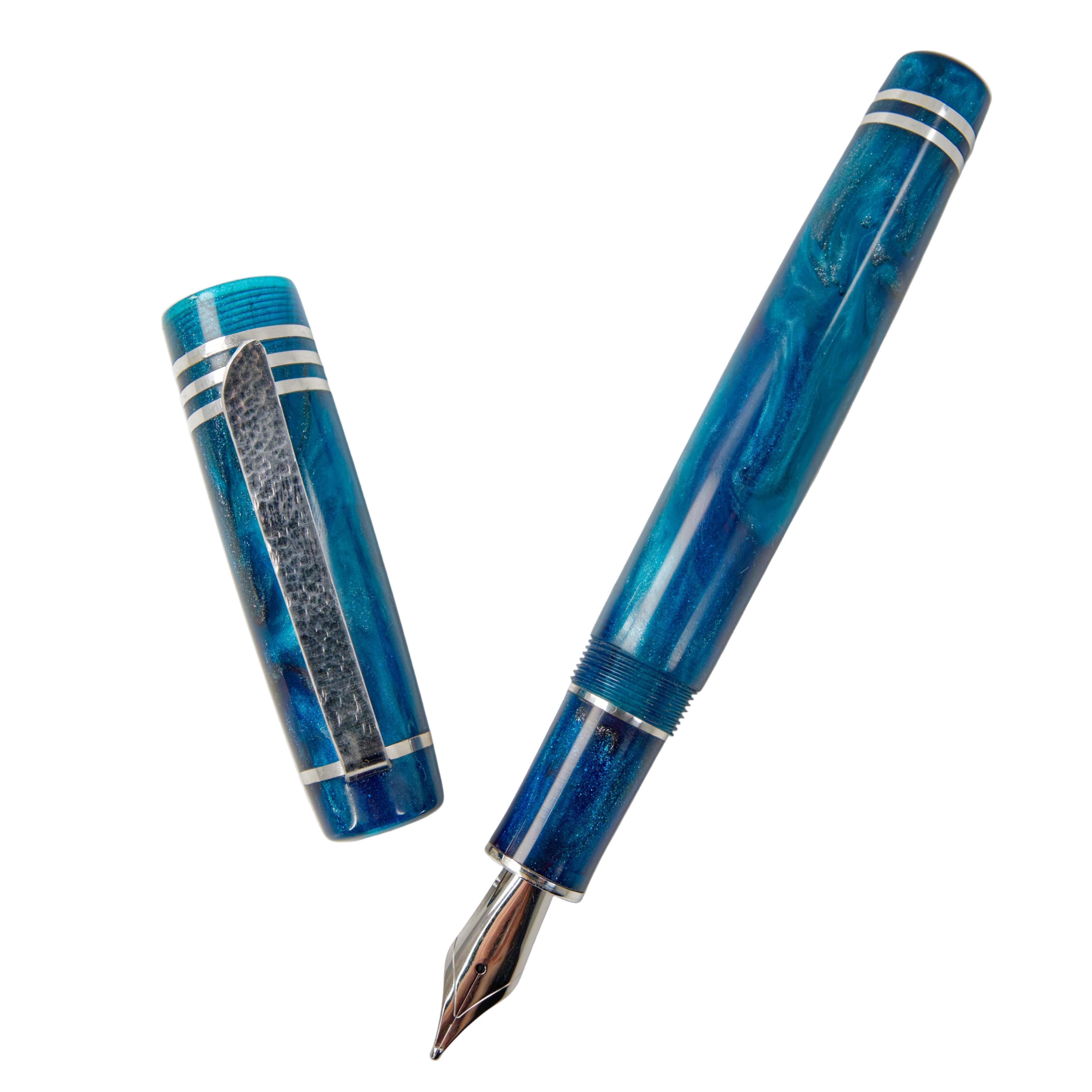 Premium Argentium Silver Fountain Pen - Steeler | Handcrafted Luxury ...