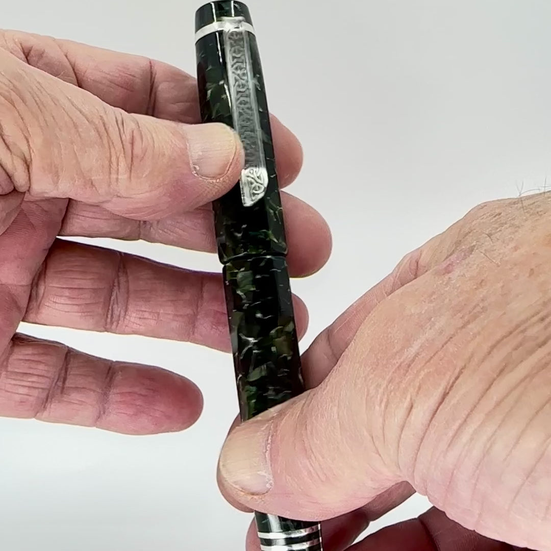 Classic Green Nonagon. – Silverburl Pens
