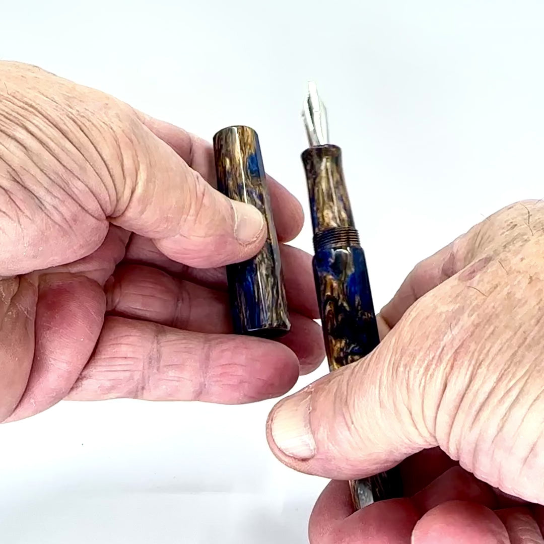 Golden Blue Jay. – Silverburl Pens