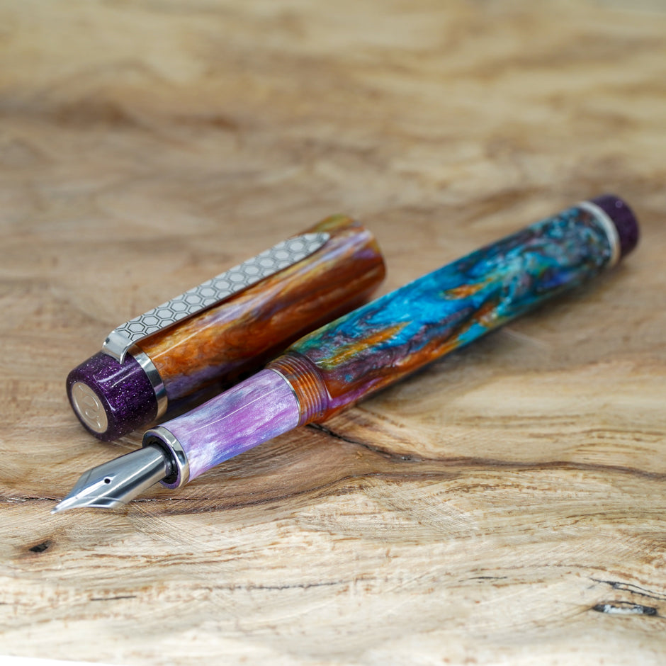 Premium Hexagon Fountain Pens - Handcrafted Faceted Design | Silverburl ...